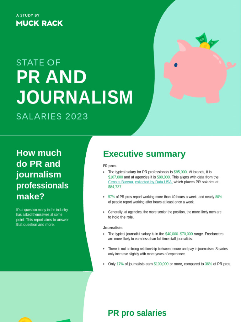 Muck Rack - State of PR and Journalism Salaries 2023 | PDF | Salary ...