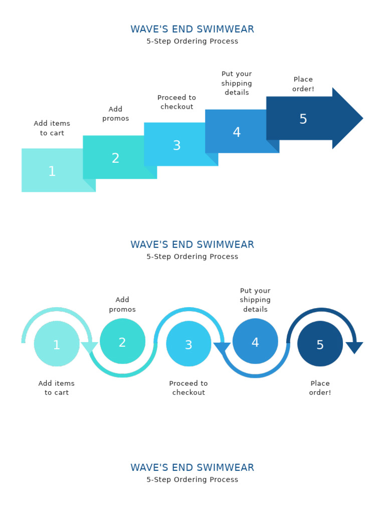 Blue and White Arrow Chart Presentation | PDF