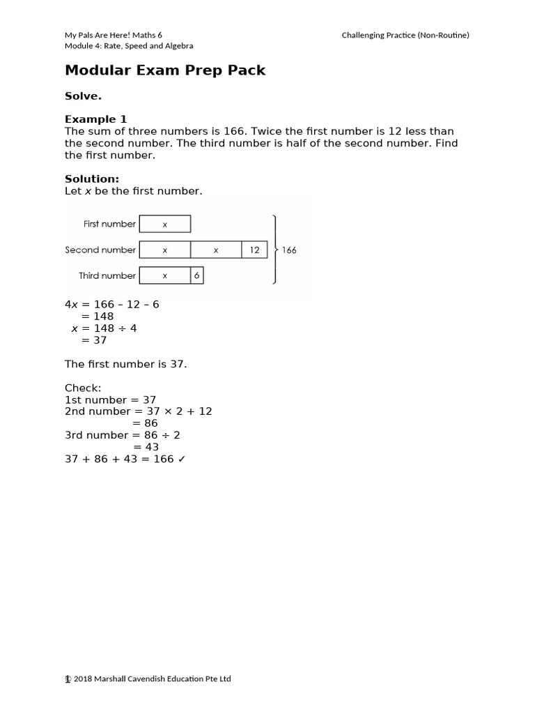 ModPack 04 Rate, Speed and Algebra ChallengingPractice NonRoutine | PDF | Speed | Mathematics