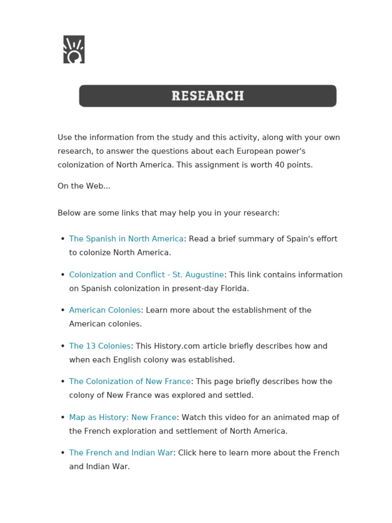 1.3.5 Practice - Exploring European Colonization (Practice) | PDF ...