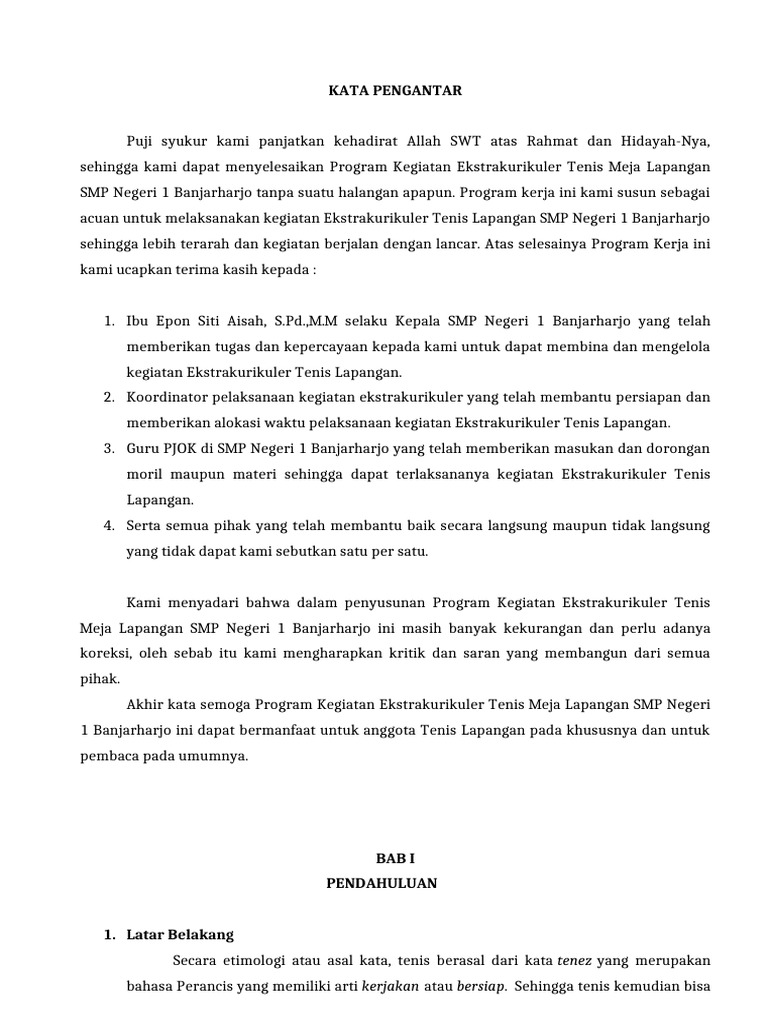 Proker Tenis Lapangan New | PDF