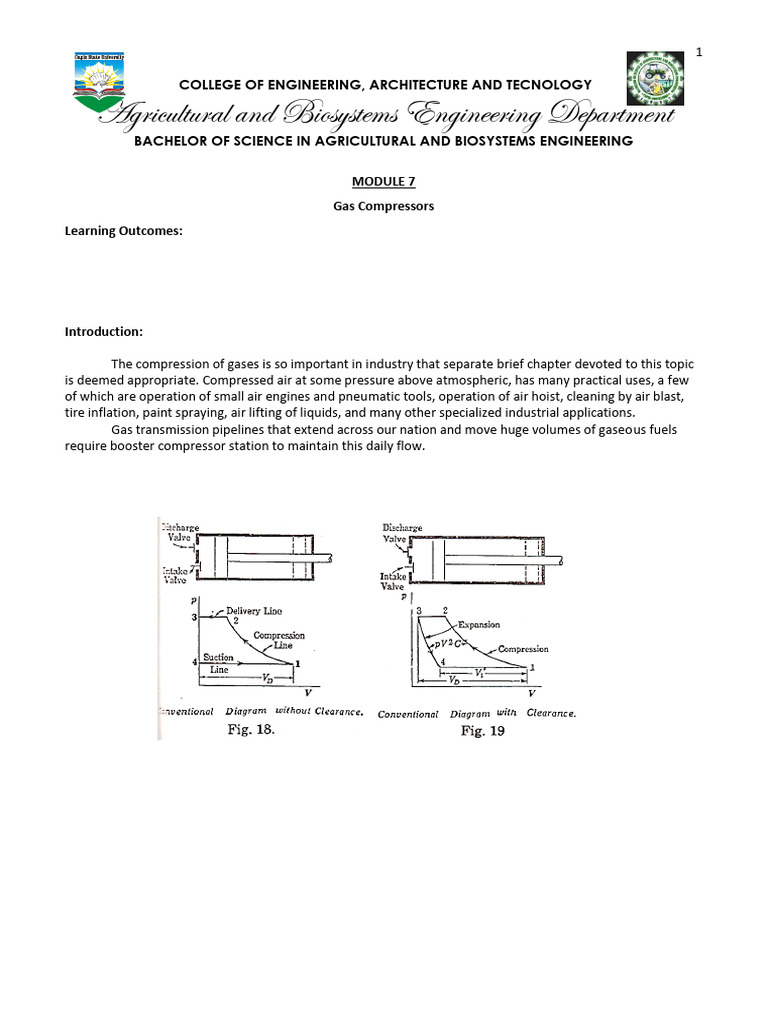 Gas Compressors: Operations & Efficiency | PDF | Gases | Atmosphere