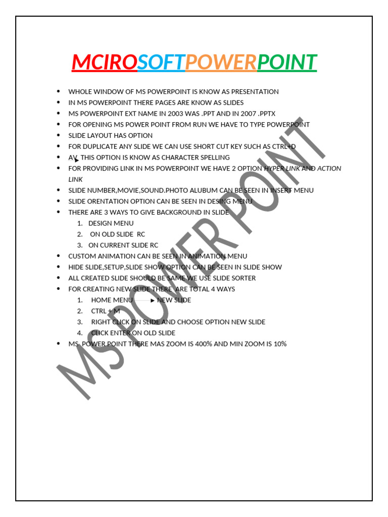 Microsoft PowerPoint Basics Guide | PDF