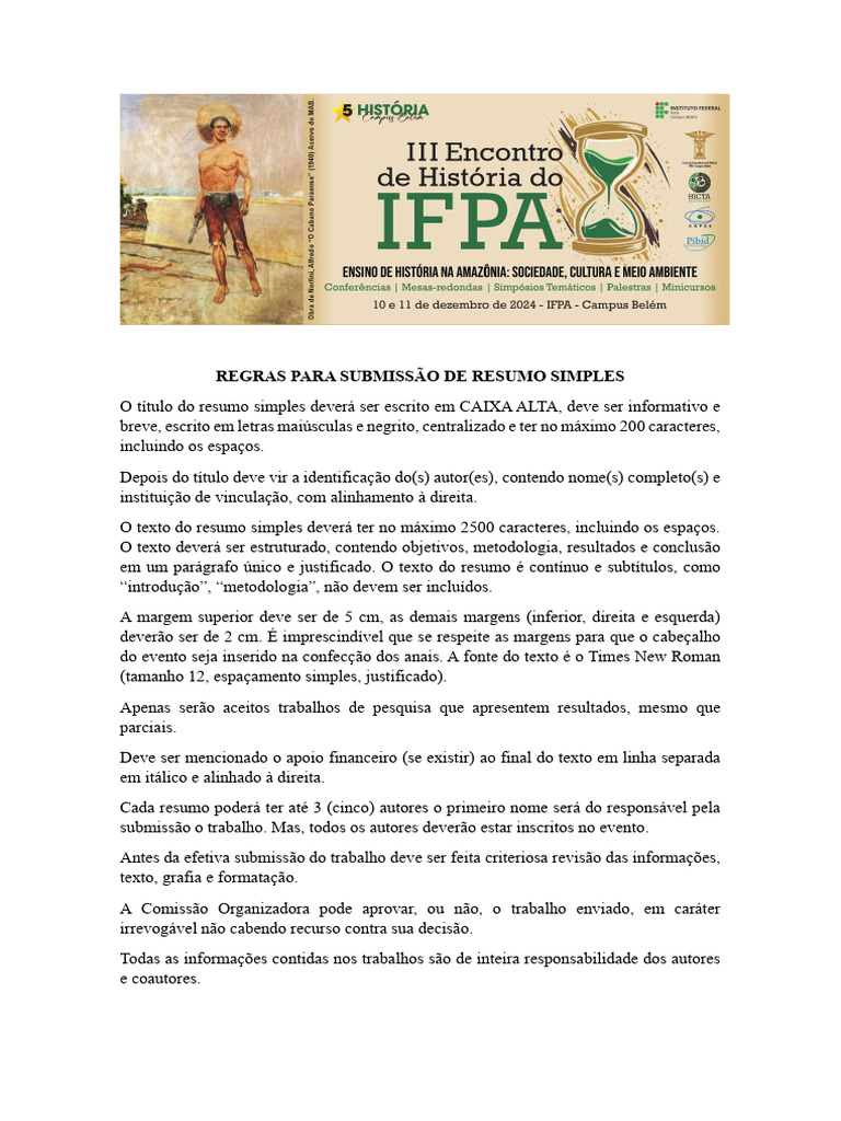 Regras para Resumo Simples | PDF