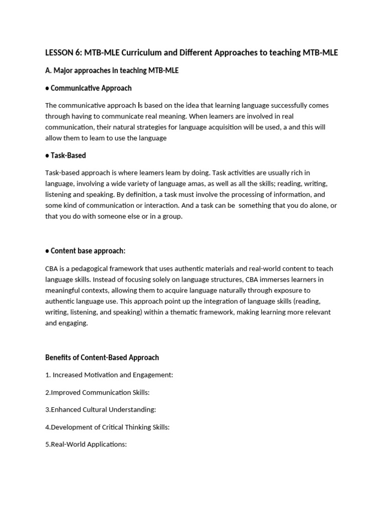 LESSON 6 - MTB M WPS Office | PDF | Applied Psychology | Behavior Modification
