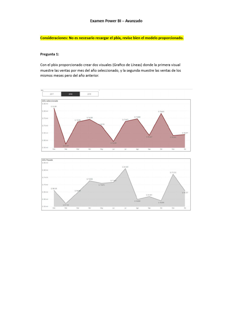 Examen Power BI - Avanzado | PDF