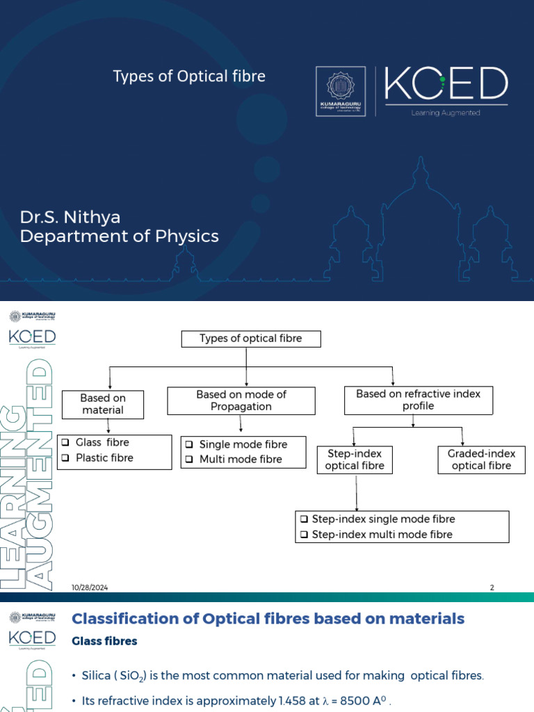 Module 8 - Types of Optical Fibers | PDF | Optical Fiber | Fiber Optic ...