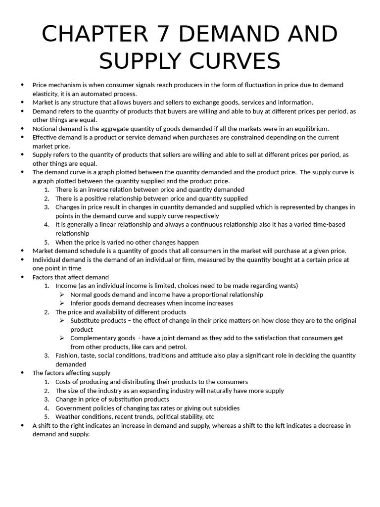 2 THE PRICE SYSTEM AND THE MICROECONOMY | PDF | Demand | Elasticity ...