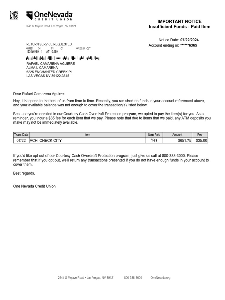 AccountStatement - 0000 - 07-22-2024 NSF Notice - 2024 - 26095766 | PDF