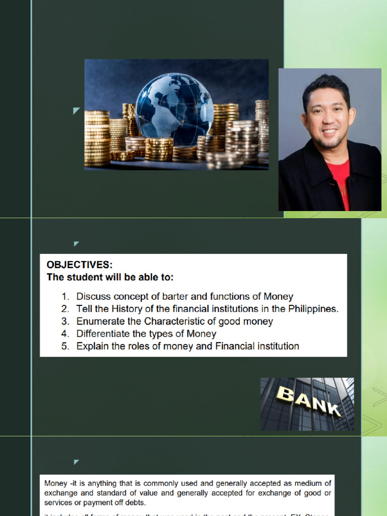 Lesson 2 Money and The Financial System | PDF