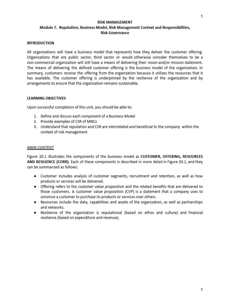RM-m7,m8,m9 | PDF | Risk | Risk Management