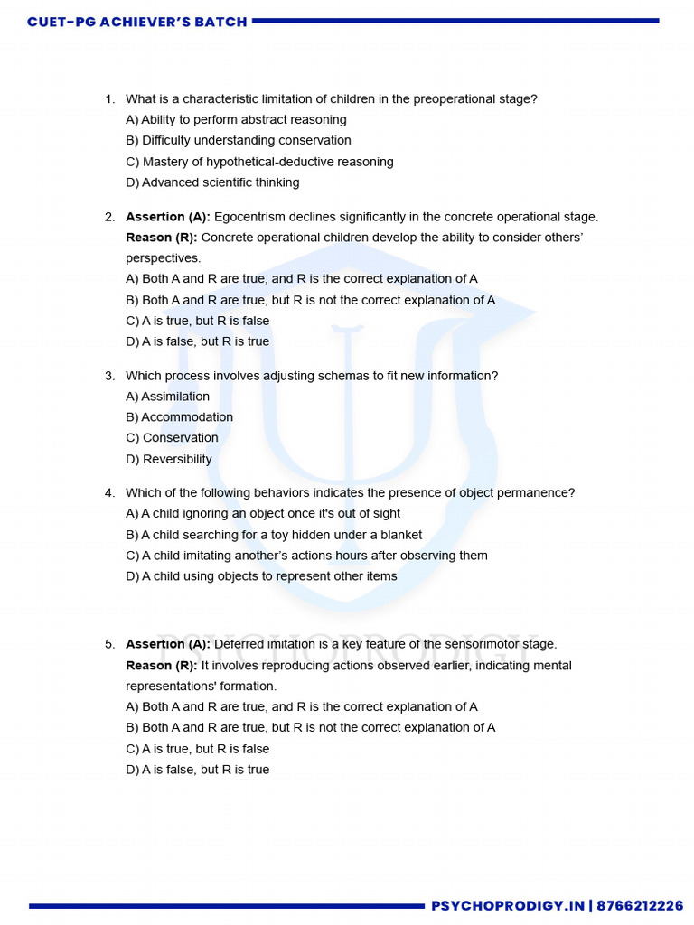 piaget | PDF | Human Development | Developmental Psychology