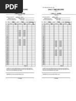 DTR Template - January 2025 | PDF