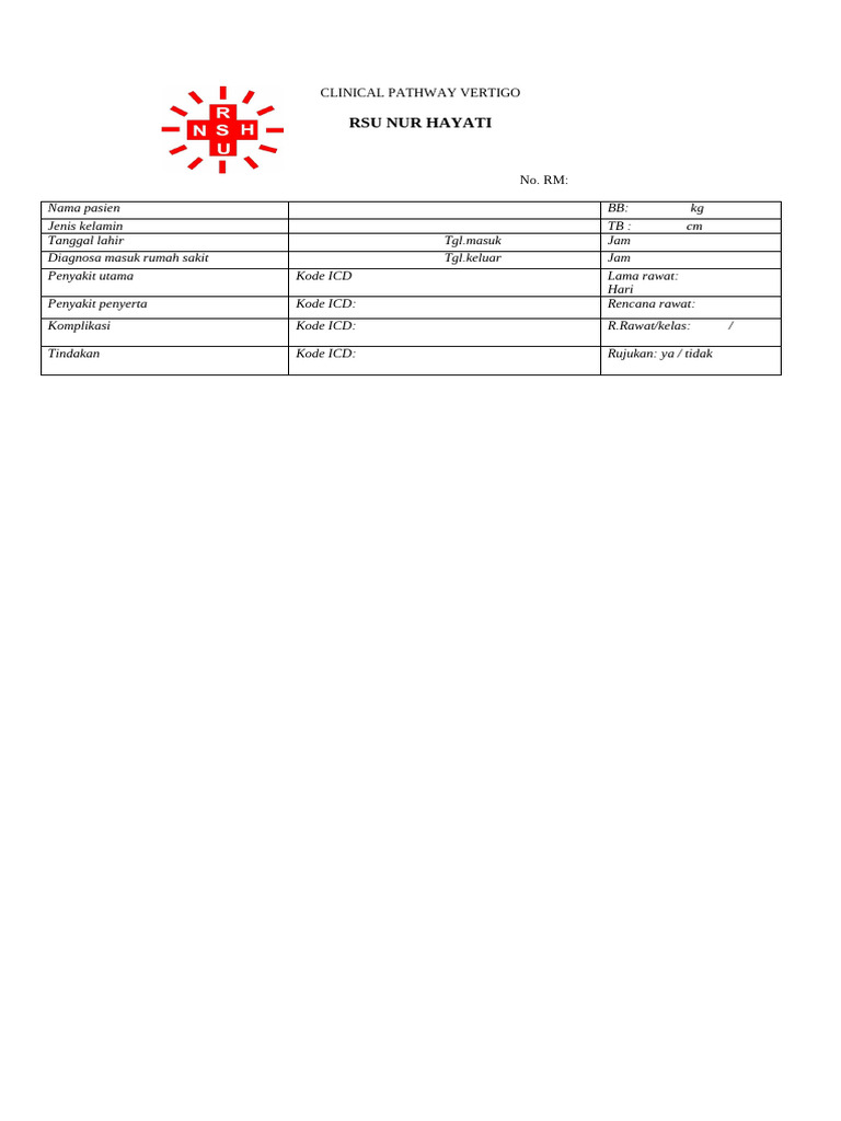 Clinical Pathway Vertigo | PDF