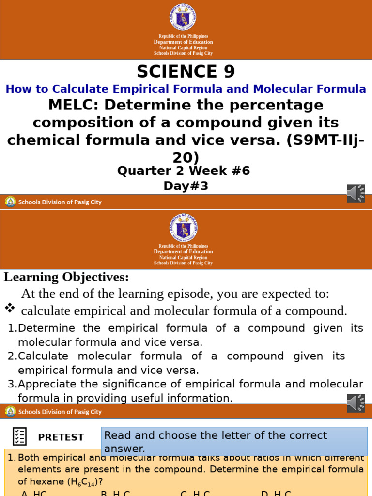 science q2-PPT18 MODULE 18 | PDF | Mole (Unit) | Molecules