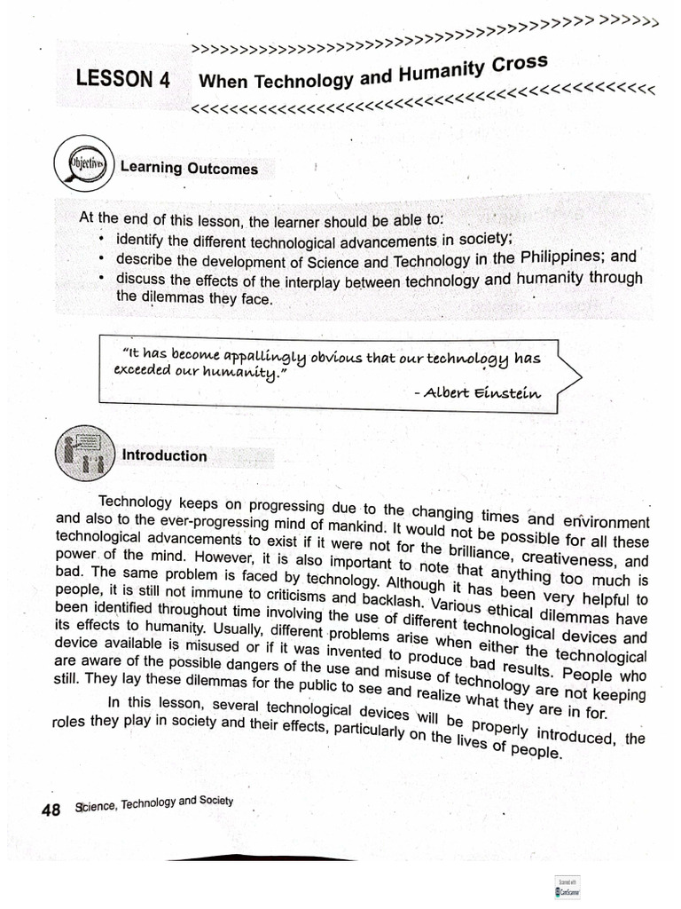 Lesson 7 When Technology and Humanity Cross | PDF