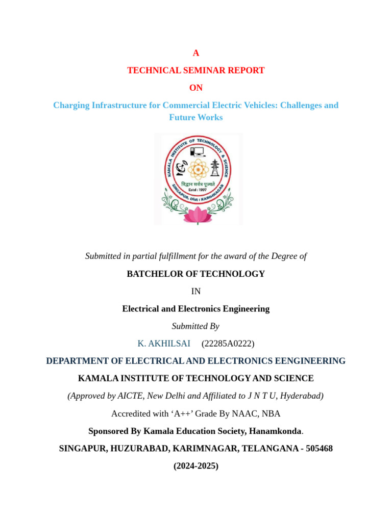 Technical Seminar Documentation 1 | PDF | Power (Physics) | Vehicles