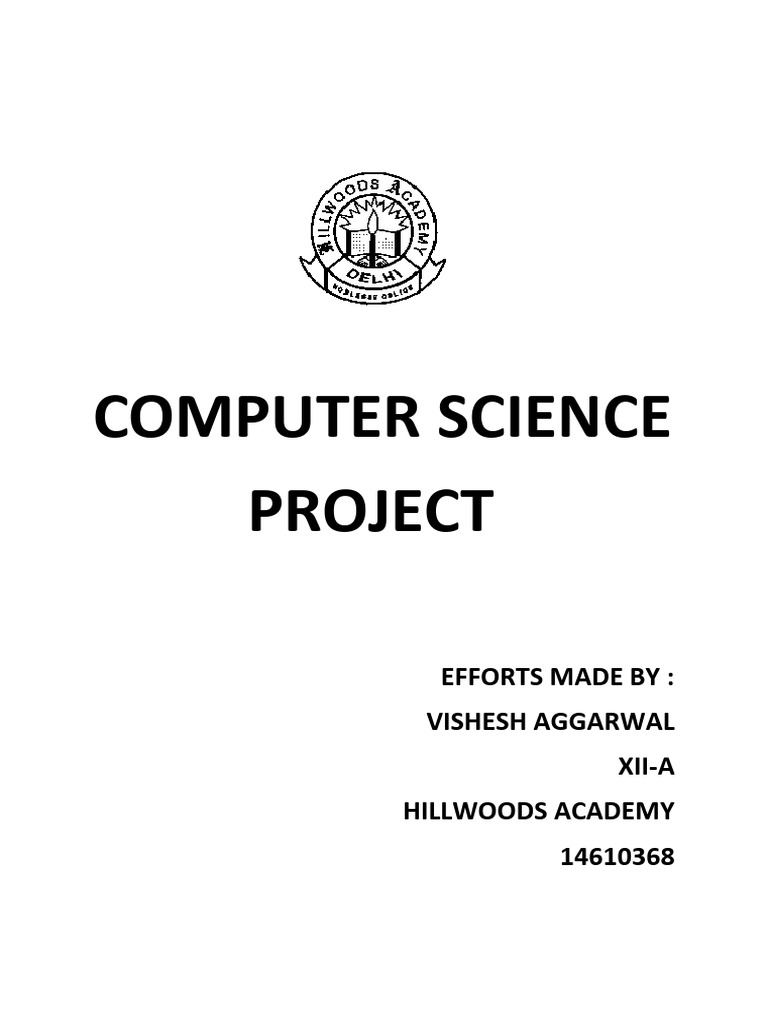 COMPUTER SCIENCE | PDF | Science | Clothing