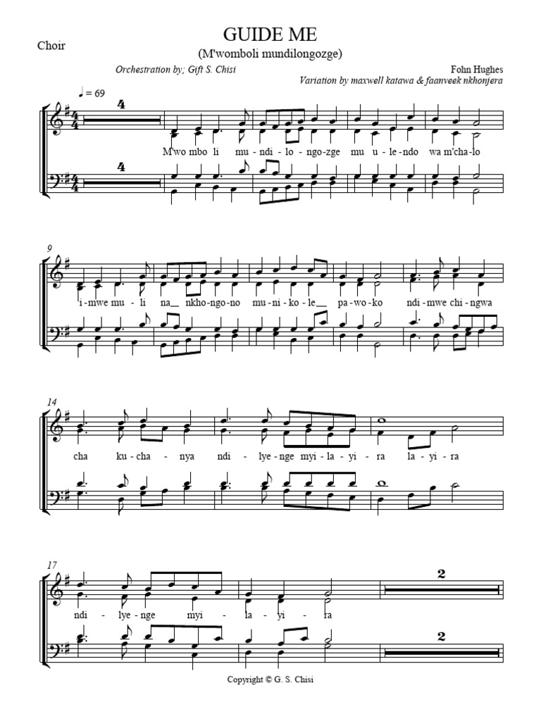 Guide Me. Choir | PDF