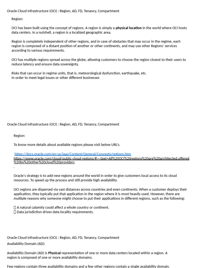 OCI Basics | PDF | Cloud Computing | Computer Architecture