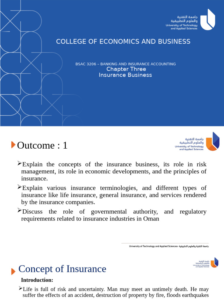 Chapter 3-Insurance Business-1 | PDF