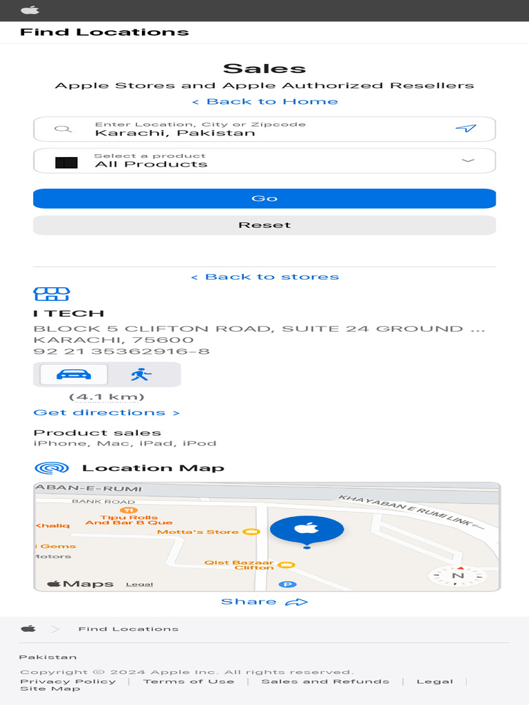 Sales - Find Locations - Apple | PDF