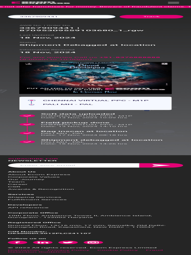 Track Shipment Ecom Express | PDF