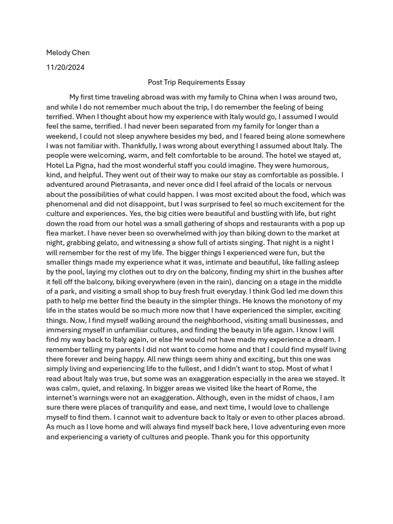 Essay_for_Italy | PDF