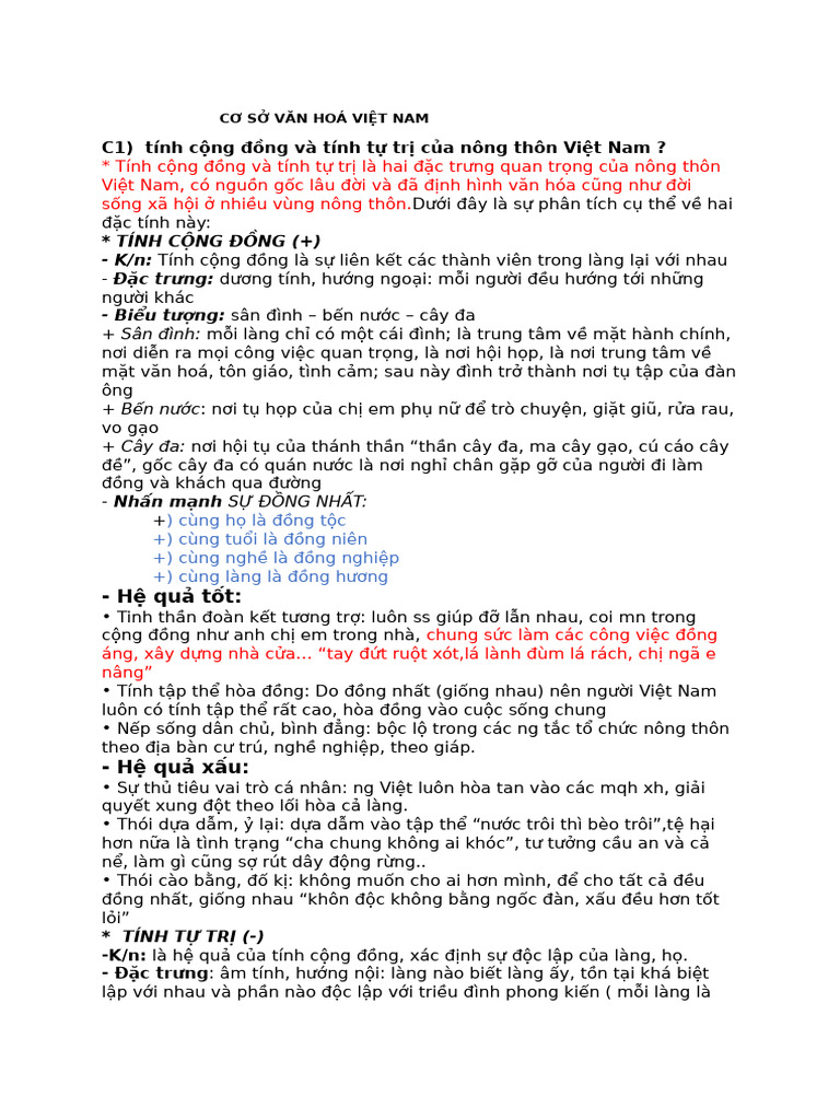 Cơ Sở VH VN 2 | PDF