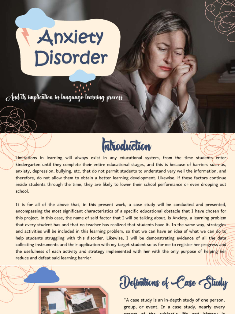 Anxiety Disorder Case Study Final Exam_compressed | PDF | Anxiety ...