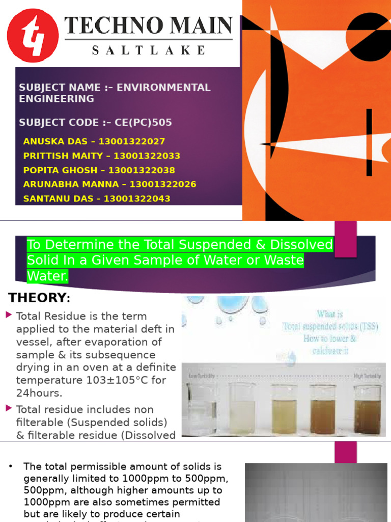 Lad Test On Environment Engineering | PDF | Weight | Volume