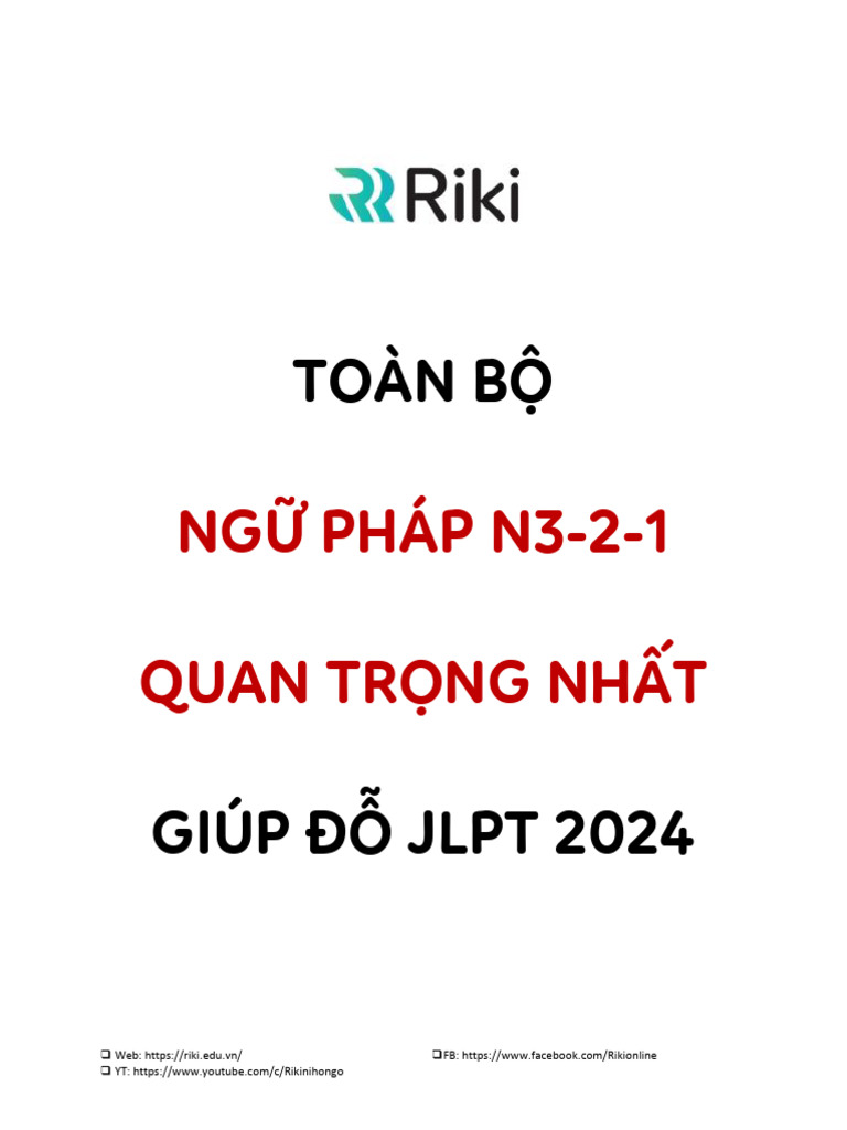 11_26-TOAN-BO-NGU-PHAP-N3-2-1-QUAN-TRONG-NHAT-GIUP-DO-JLPT-2024 | PDF