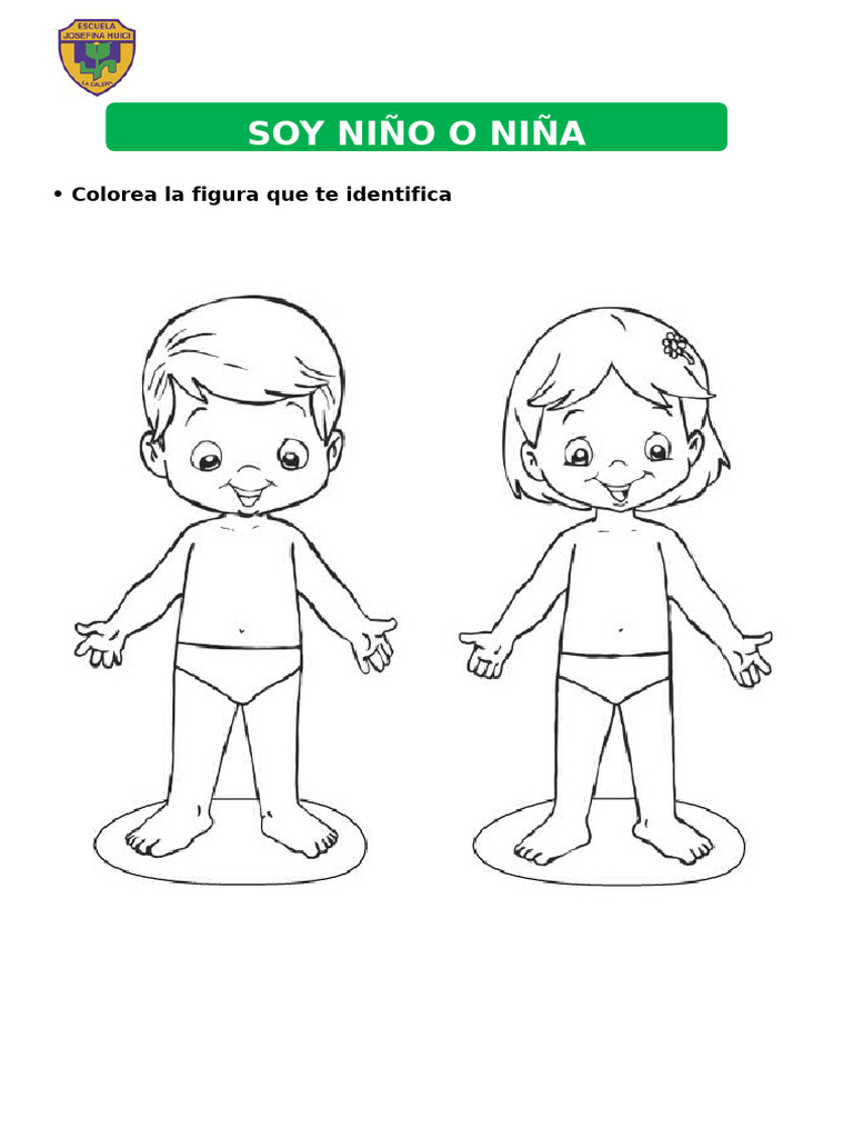 Soy Nina o Nino para Ninos de Cinco Anos | PDF