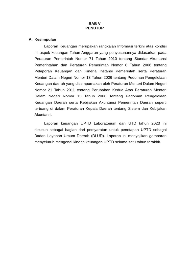 BAB V Penutup Dan Lampiran | PDF