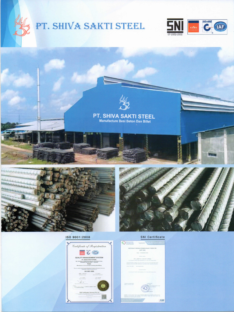Brosur Besi Baja Shiva Steel | PDF