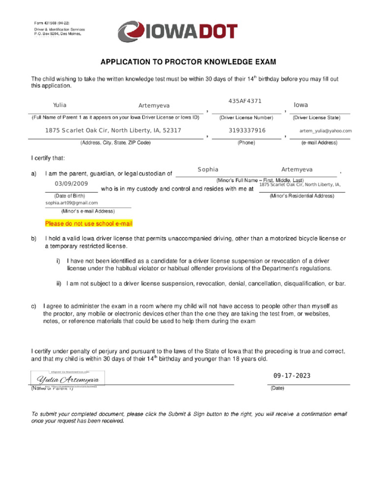 431508 Application to Proctor Knowledge Exam XYAYrGll3Y3lzN0o | PDF