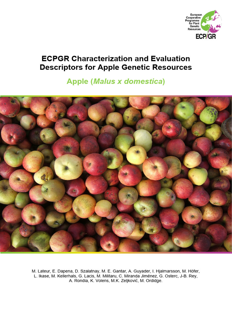 2022 ECPGR Malus Descriptors Final | PDF | Apple | Plants