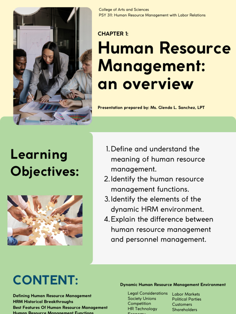 Human Resource Management Overview | PDF | Human Resource Management ...