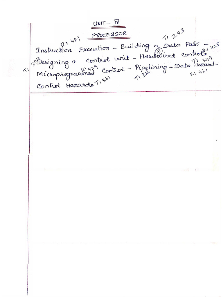 Cs3351 - DP - Co Unit 4 Reg2021 | PDF | Bit | Computer Hardware