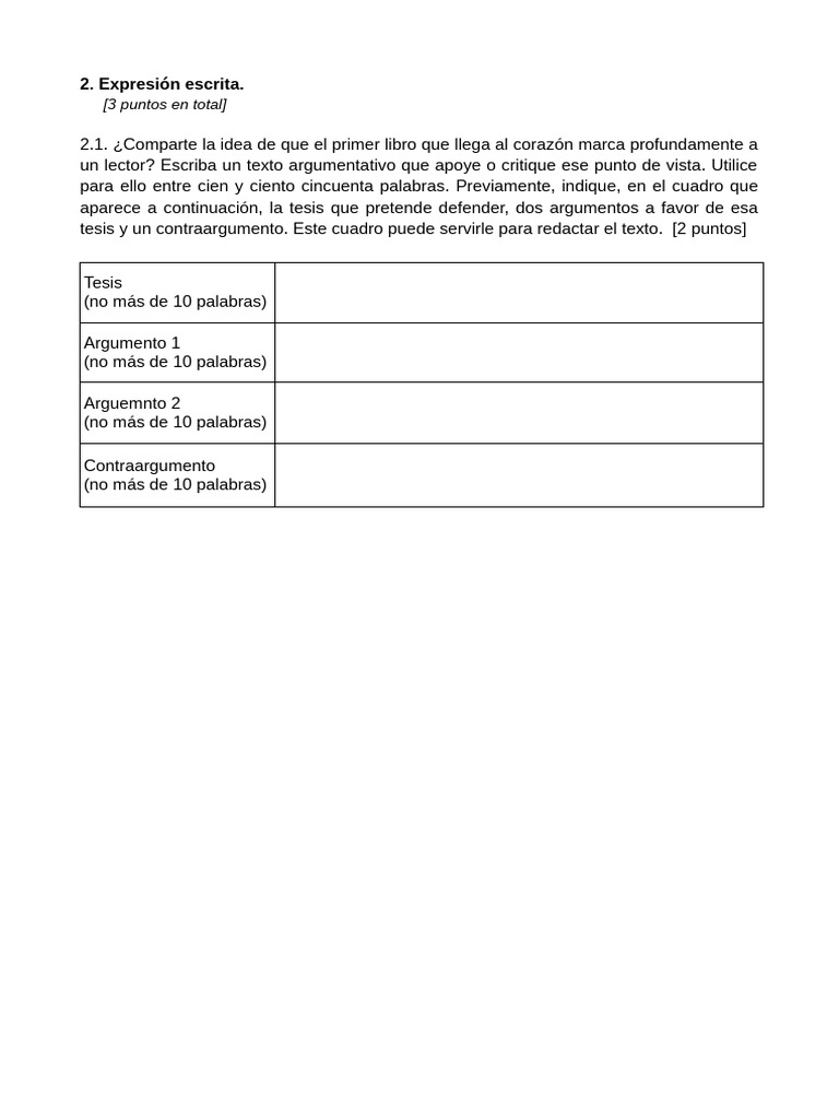 Actividad Texto Argumentativo | PDF