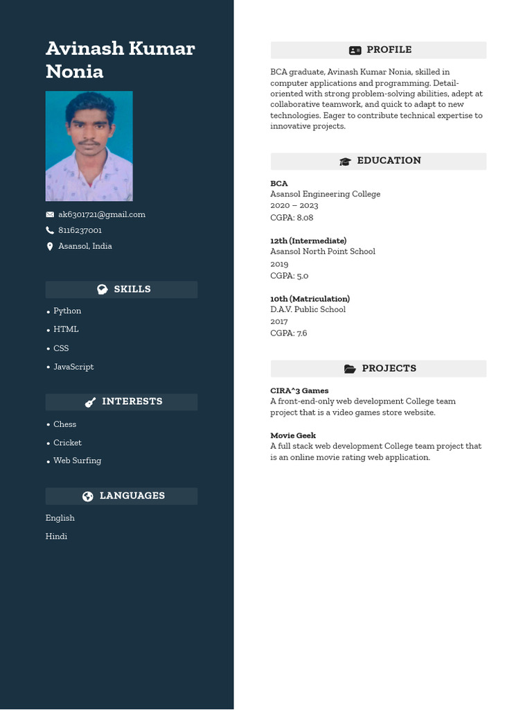 Avinash Resume 1 | PDF