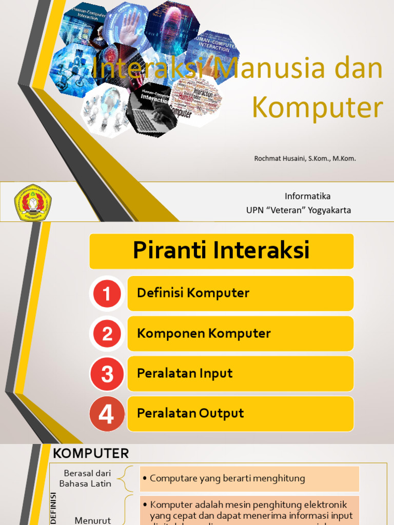 Komponen dan Piranti Interaksi Komputer | PDF