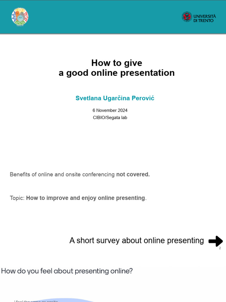 How To Give A Good Online Presentation 11 2024 | PDF | Communication ...