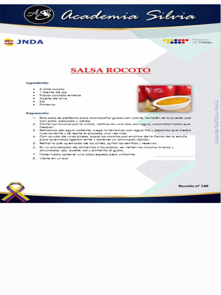 Receta 100 Salsa rocoto_220502_225024 | PDF