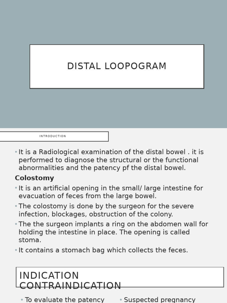 Distal Loopogram | PDF