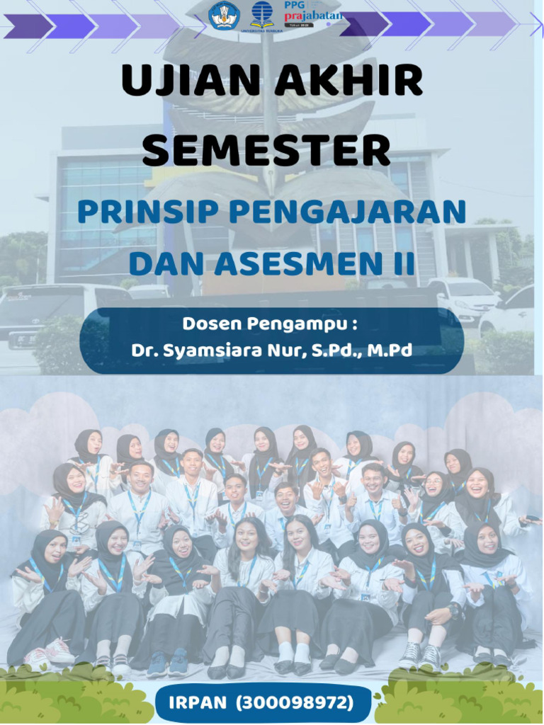 Uas Prinsip Pengajaran Dan Asesmen I Irpan | PDF