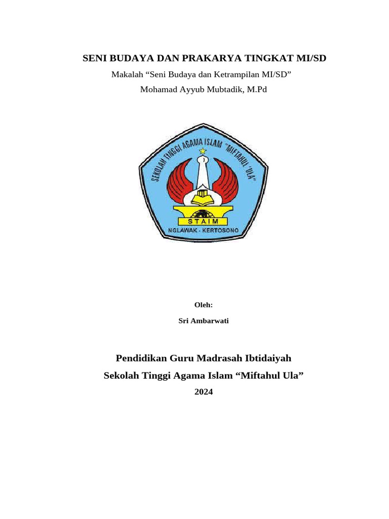 Perbedaan Seni Budaya dan Prakarya | PDF