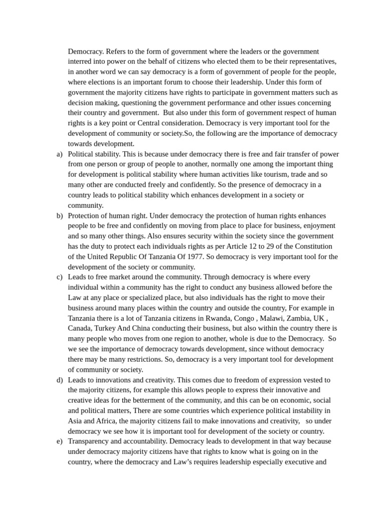 DS Group assignment. | PDF | Democracy | Political Ideologies