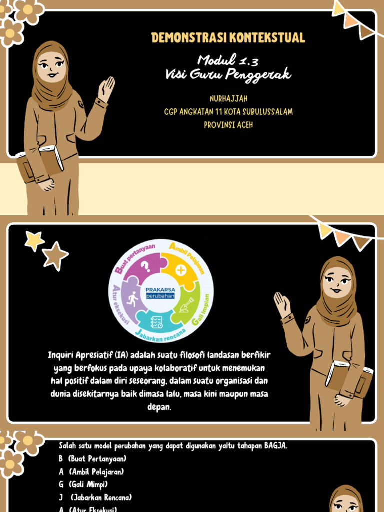 Demonstrasi Kontekstual Modul 1.3 Visi Guru Penggerak | PDF