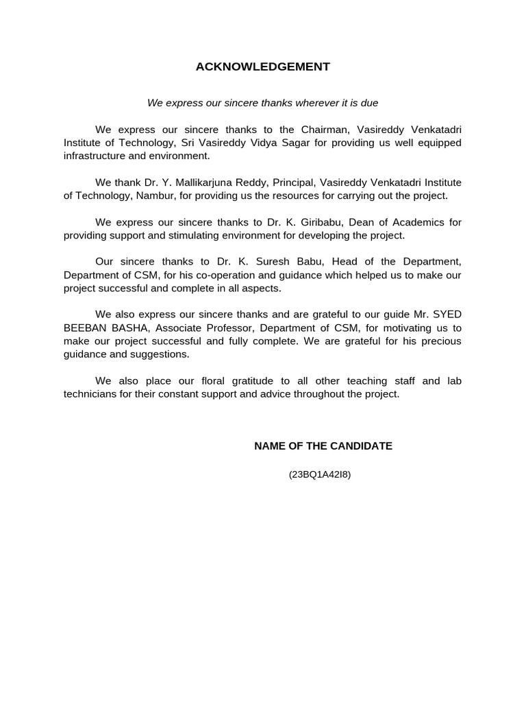 4. ACKNOWLEDGEMENT A | PDF